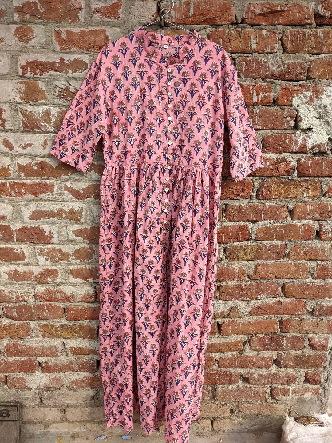 Hand Block Printed Dress, Block Print Dress, Indian Tunics, Hand ...