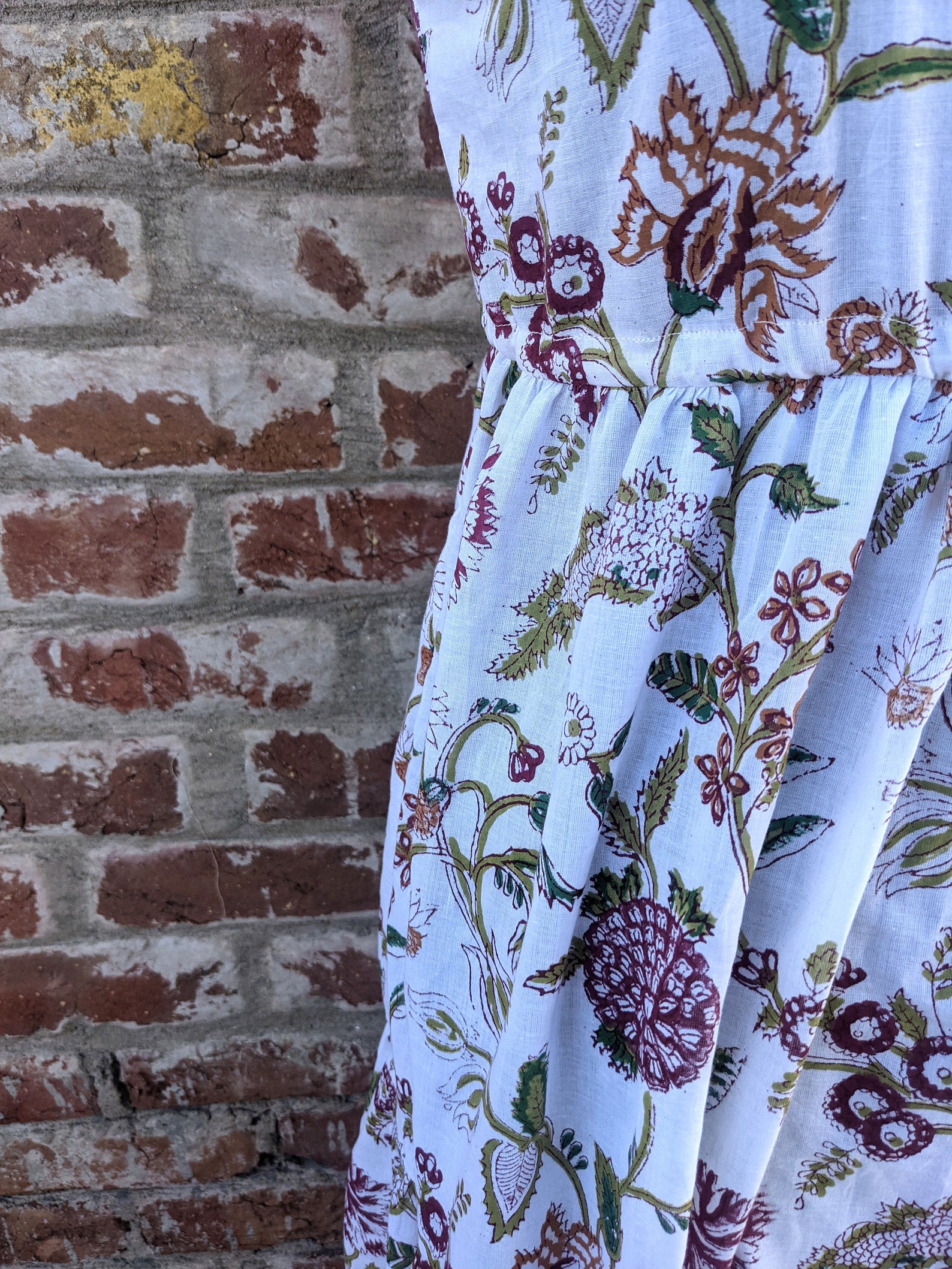 Hand Block Printed Dress Block Print Dress Indian Tunics | Etsy