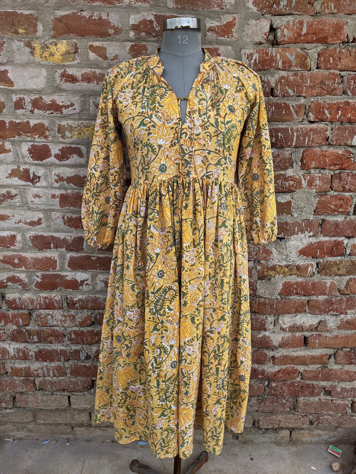 Hand Block Printed Dress Block Print Dress Indian Tunics - Etsy