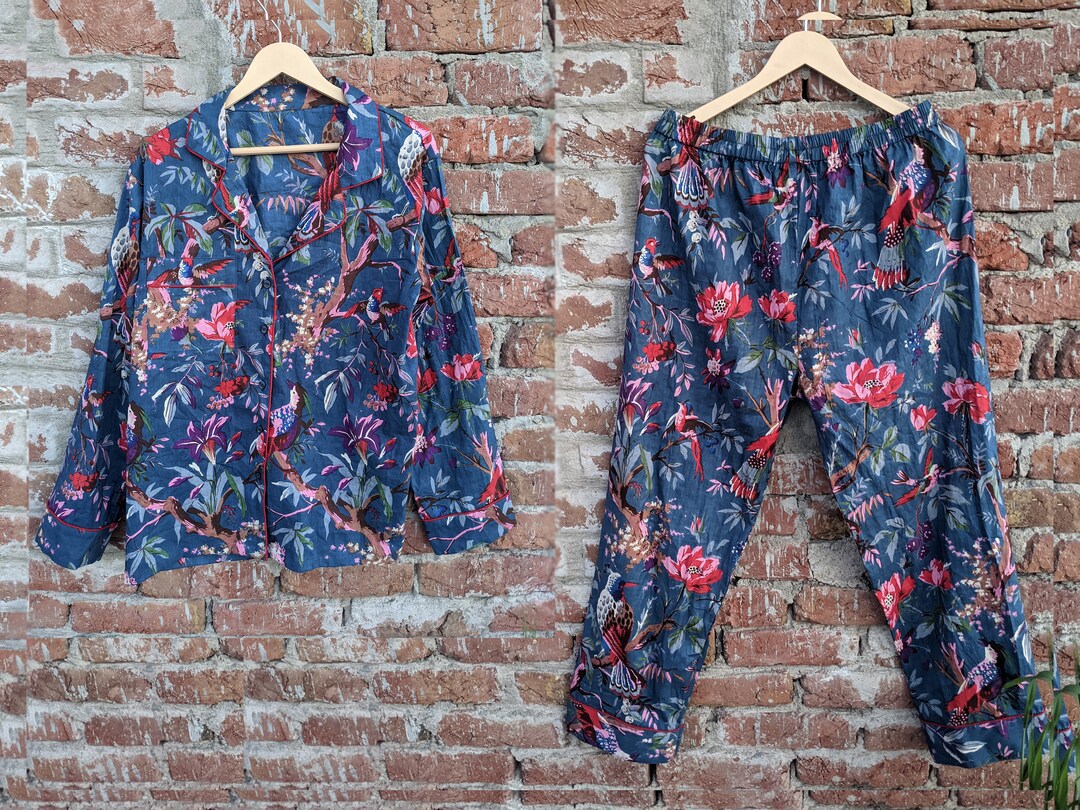 Cotton Pajama Set Cotton Hand Block Printed 100% Cotton Light Ultra ...