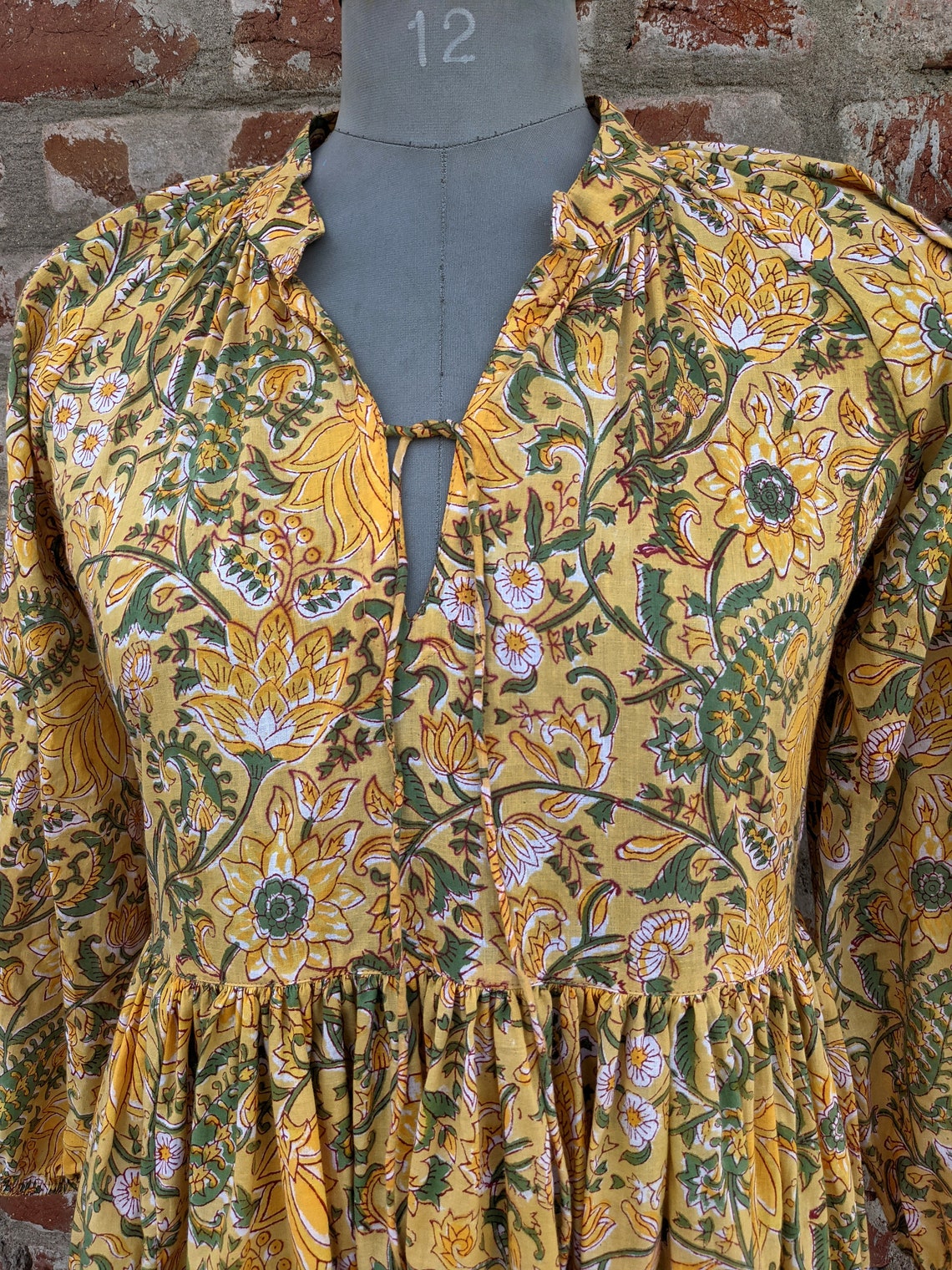 Hand Block Printed Dress Block Print Dress Indian Tunics - Etsy