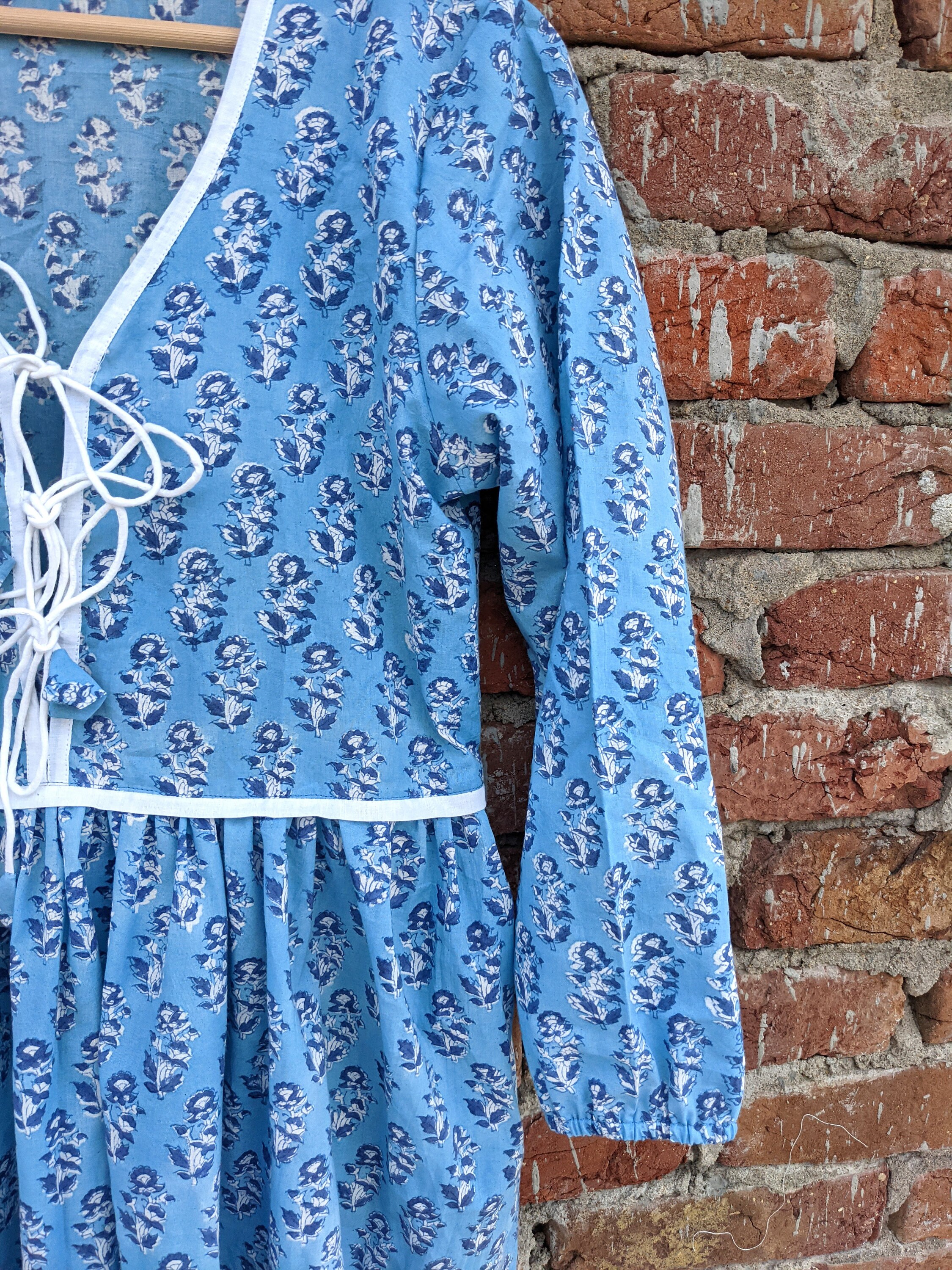 Hand Block Printed Dress Summer Dress Handmade Cotton Dress | Etsy