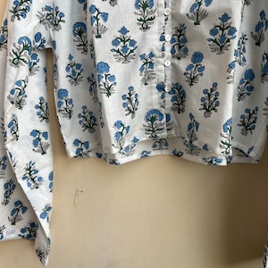 Hand Block Printed Top, Summer Top, Cotton Top|, Women's Top, Handmade ...