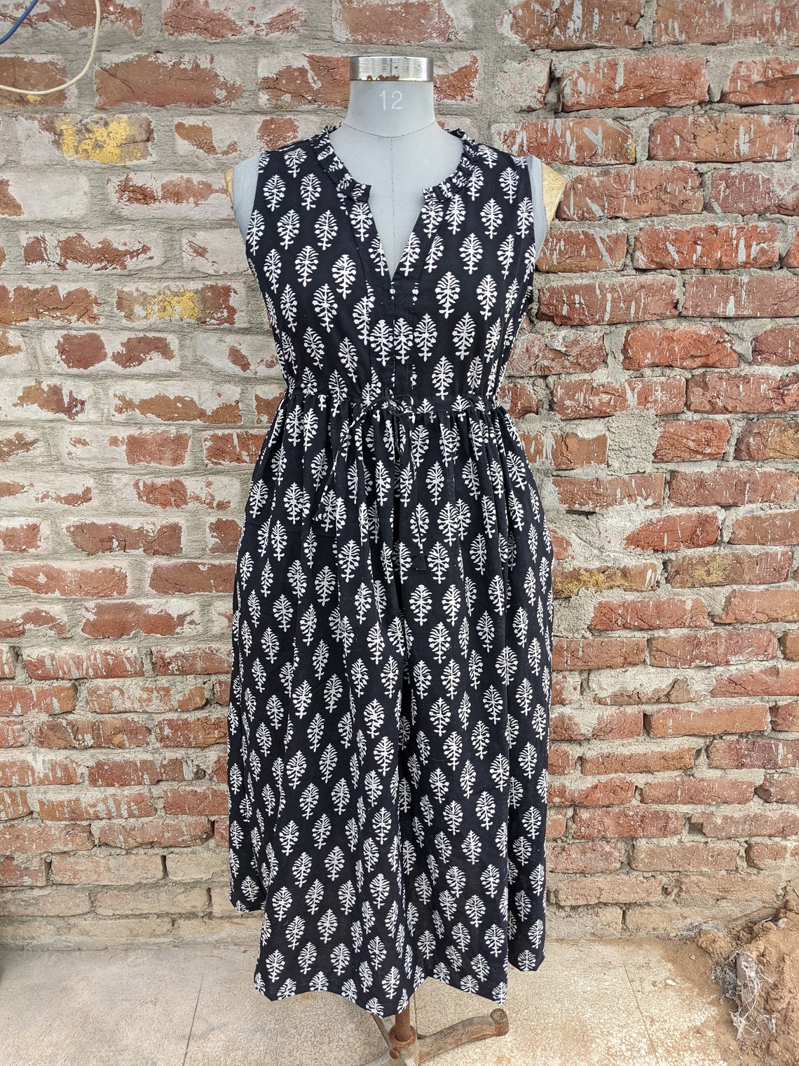 Hand Block Printed Dress Block Print Dress Indian Tunics | Etsy