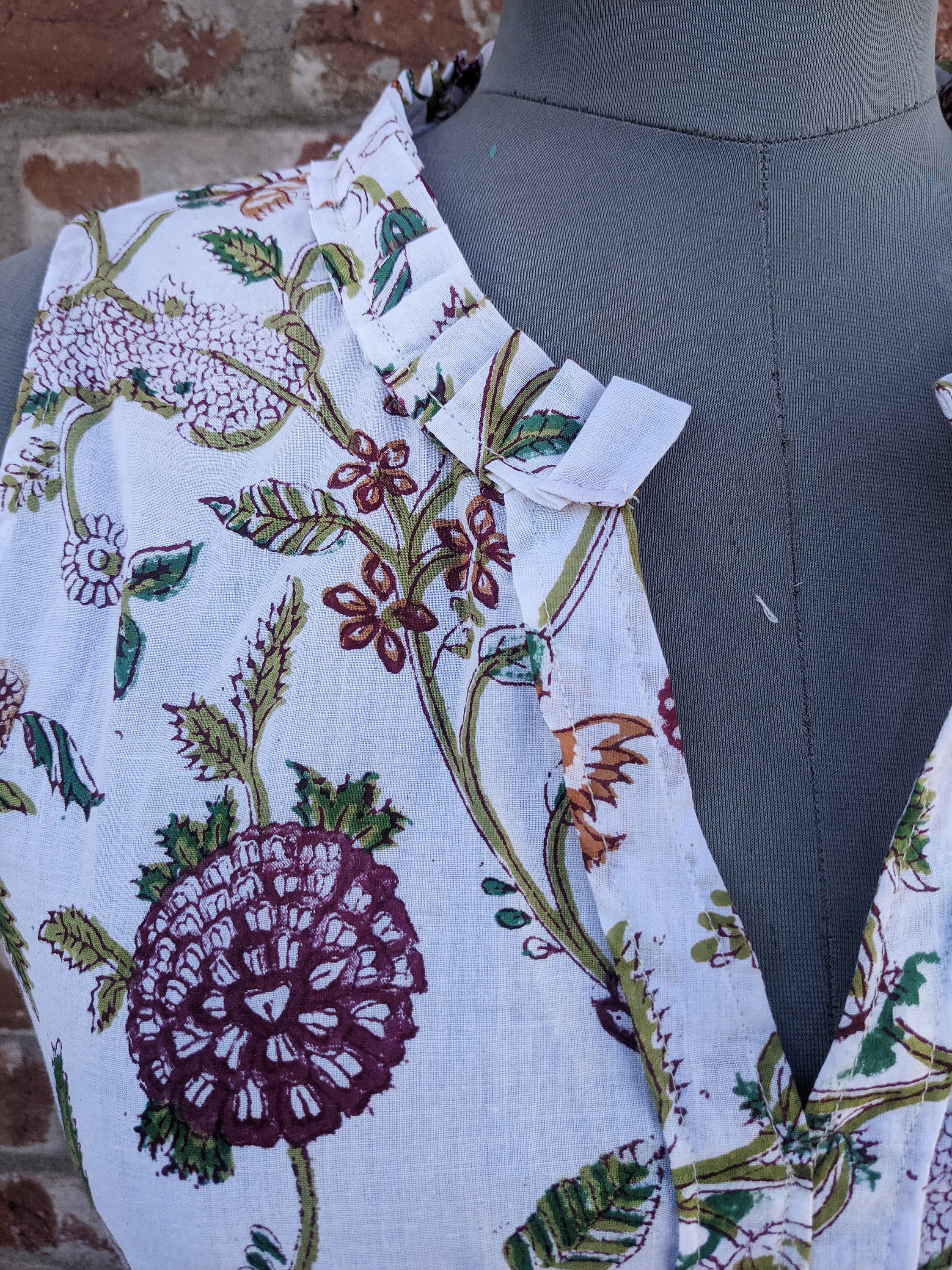 Hand Block Printed Dress Block Print Dress Indian Tunics - Etsy