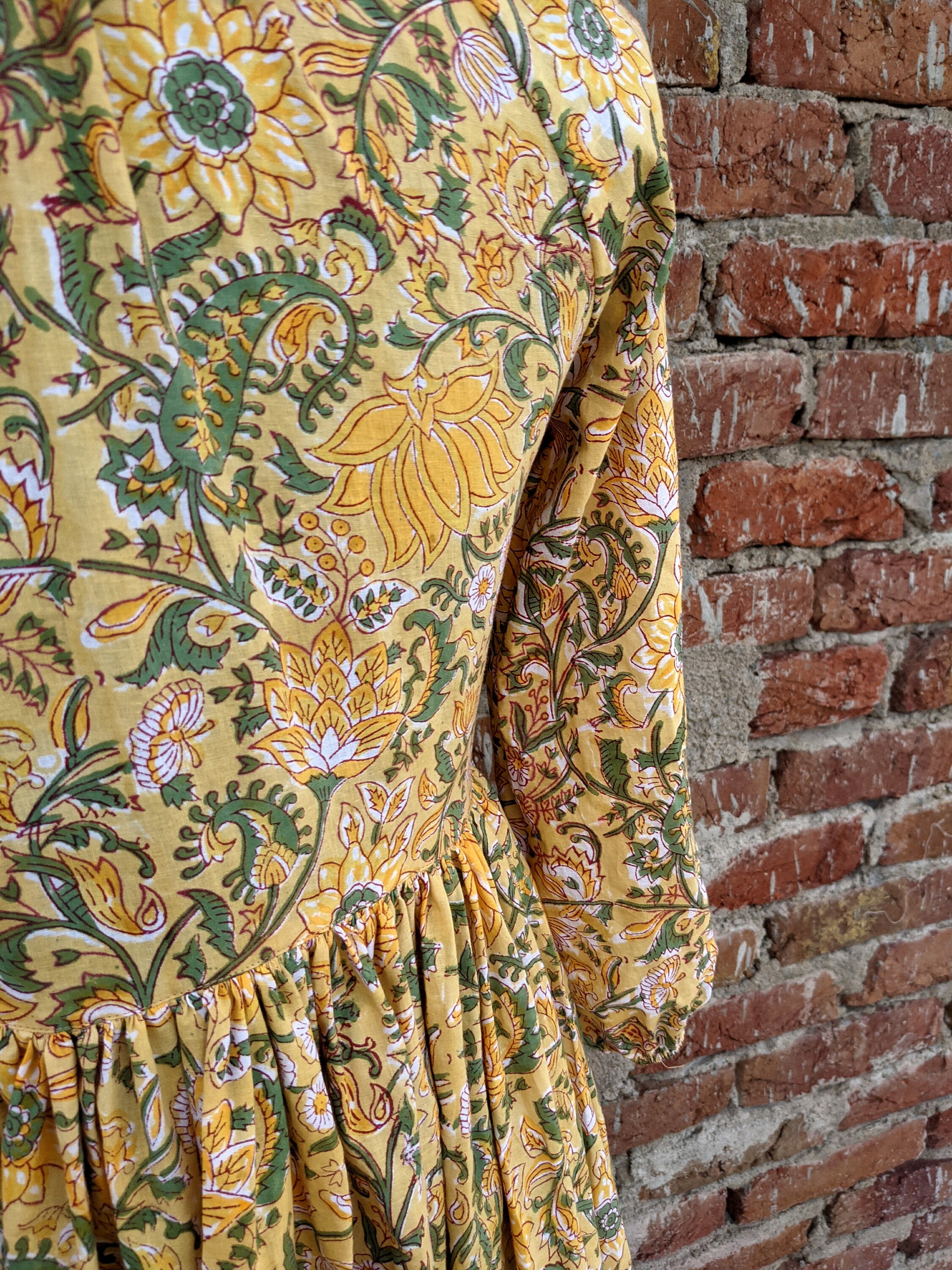 Hand Block Printed Dress Block Print Dress Indian Tunics - Etsy