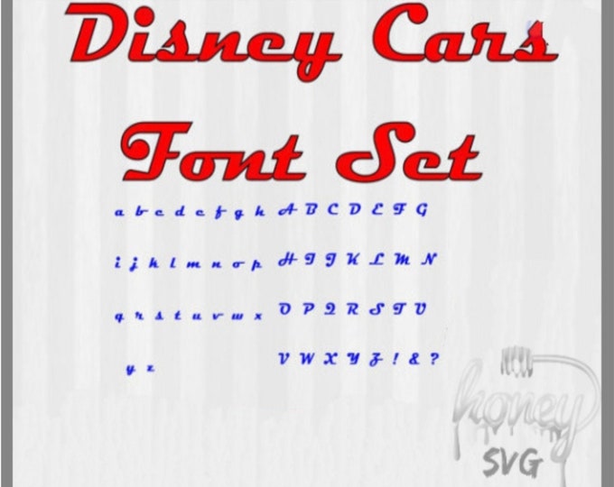 Cartoon Cars Schrift SVG Autos Alphabet geschnitten Schrift - Etsy.de