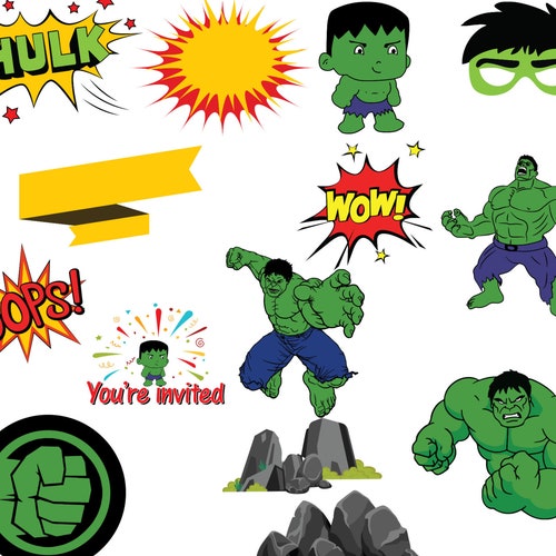 Hulk SVG Bundle/hulk Mask/diy Invitation/ T Shirt Design/ - Etsy