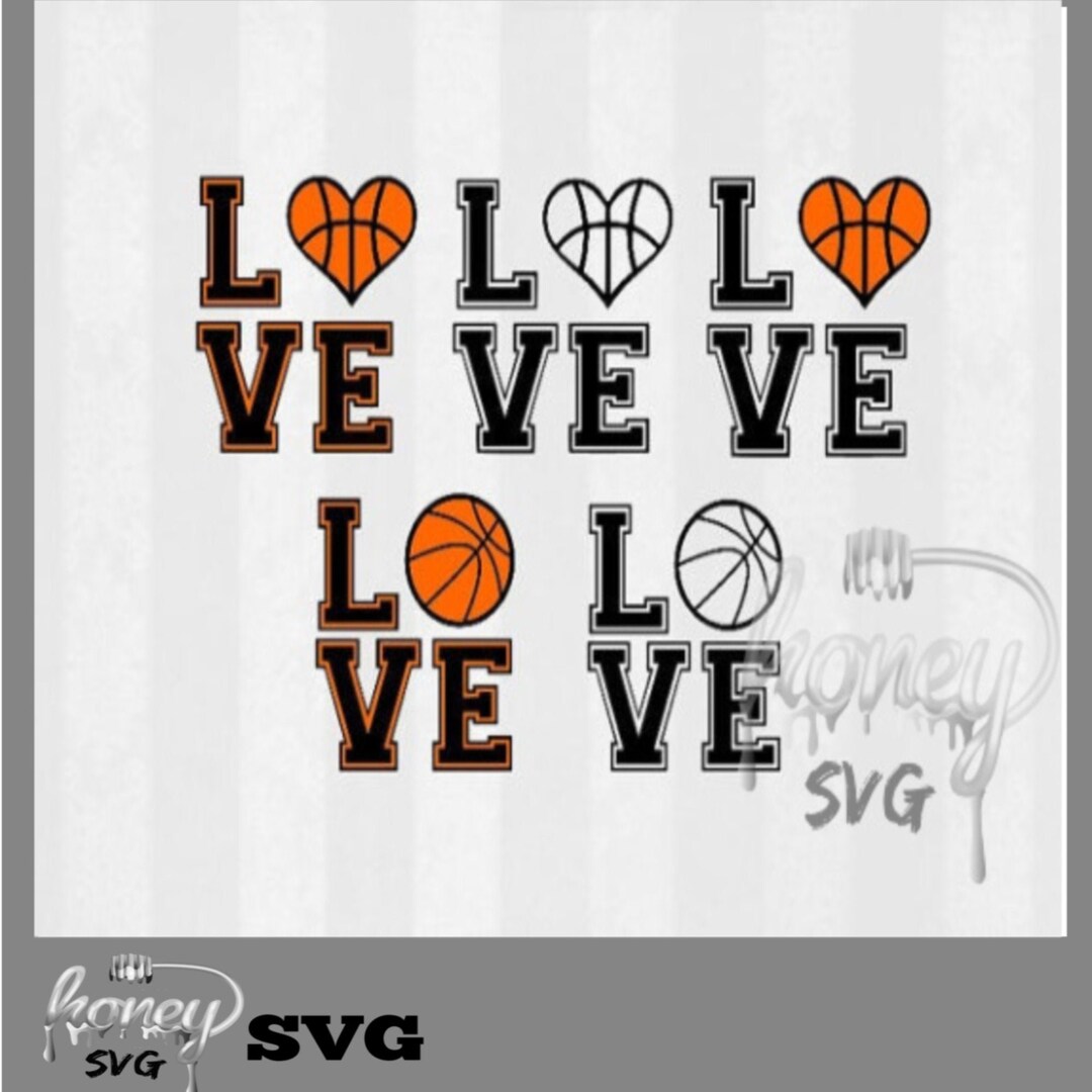 Love Basketball SVG, Basketball Digital Download for Silhouette Cameo ...