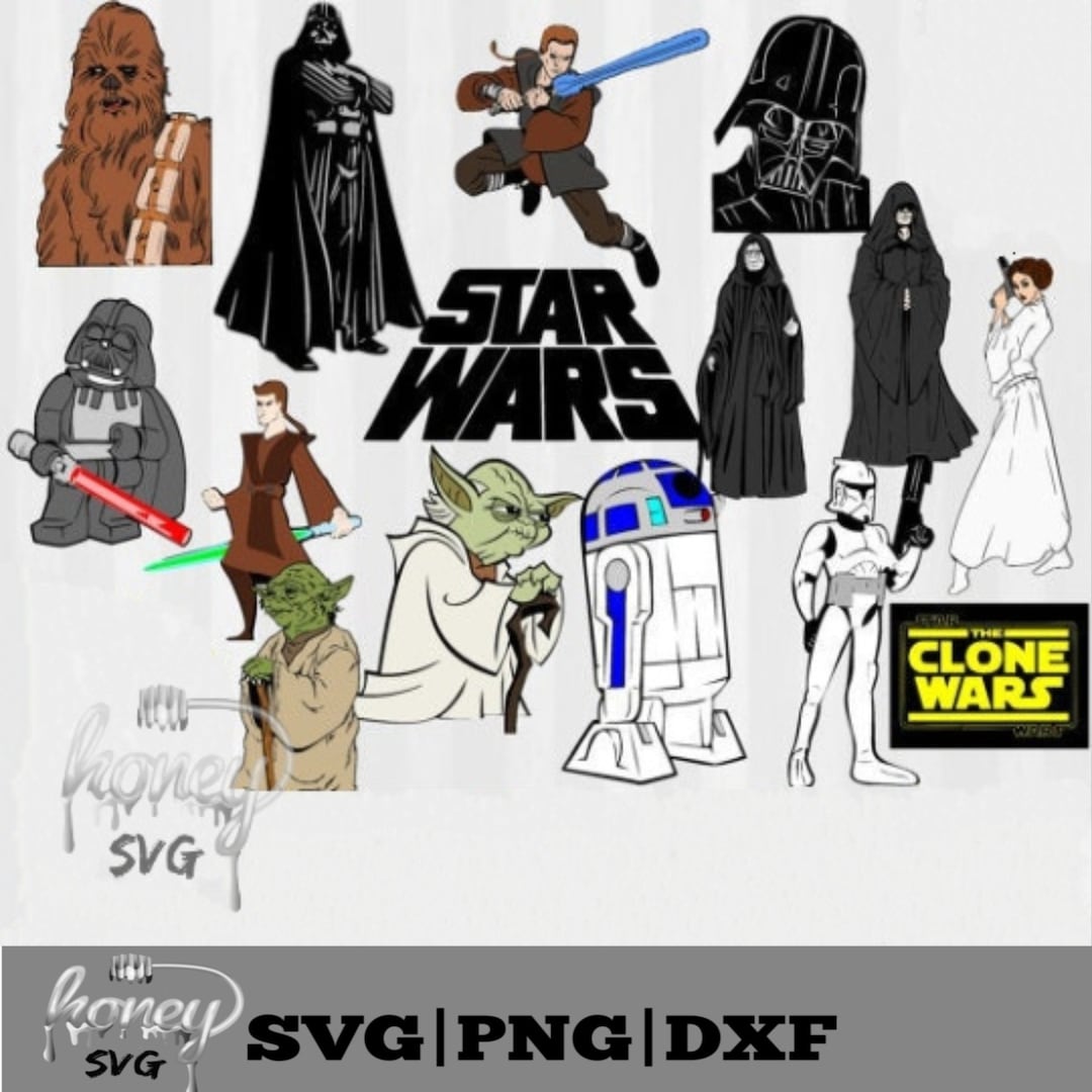Star Wars SVG, Star Wars Clip Art, Starwars SVG Files for Silhouette ...