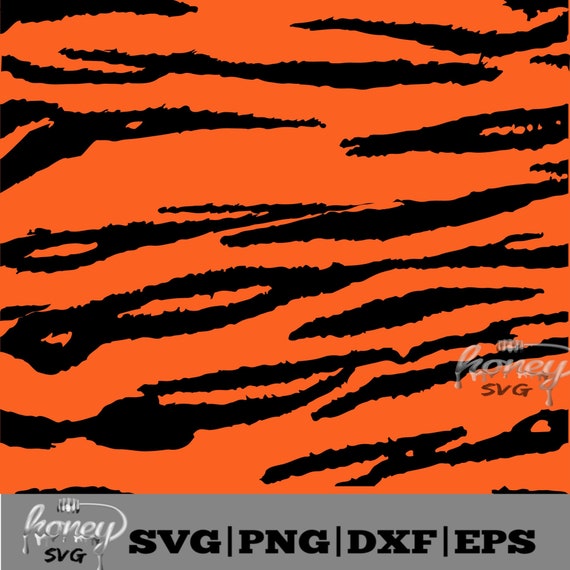 Tiger Print SVG Tiger Print Cut File Pngeps Svg Animal | Etsy