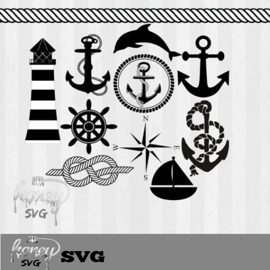 Nautical SVG, 11 Nautical SVG Files, Nautical, Anchor, Sailboat ...