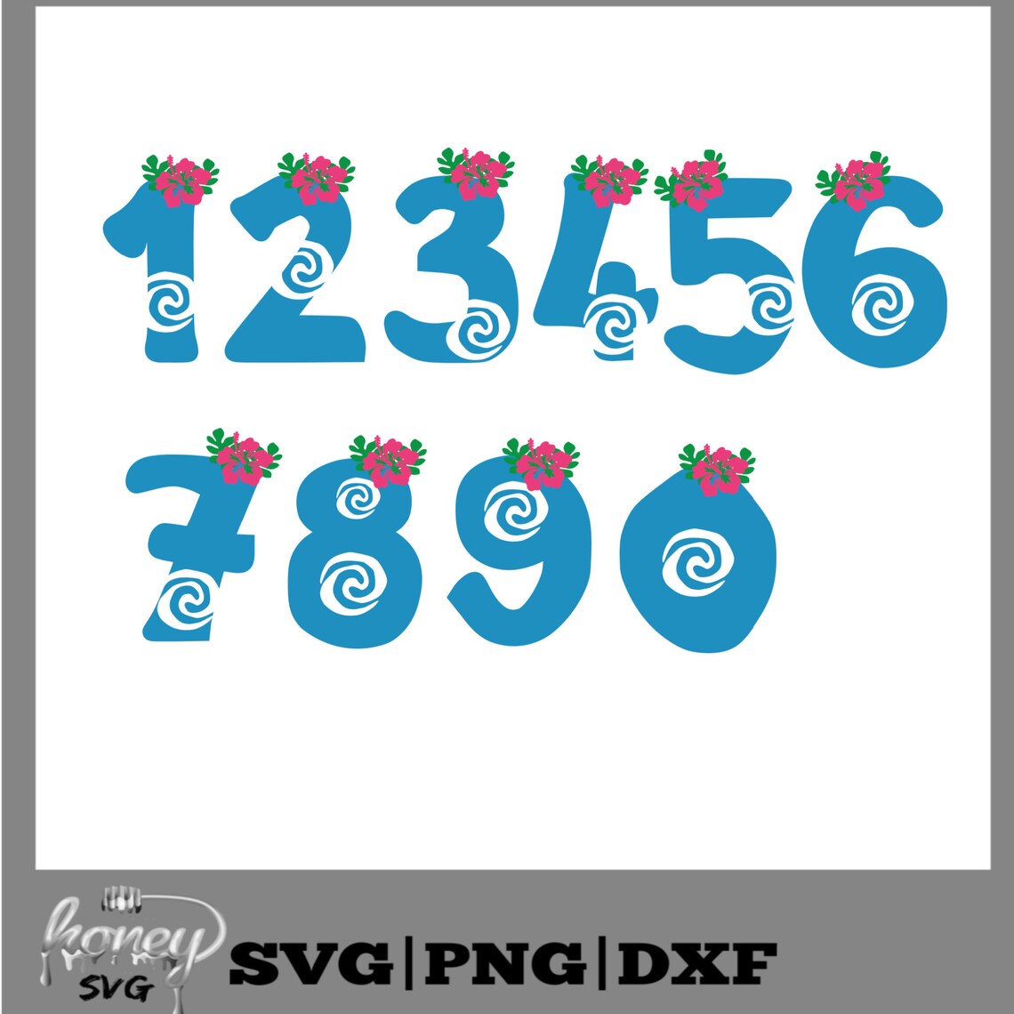 Moana Numbers Svg,png,dxg, Cut Files - Etsy UK