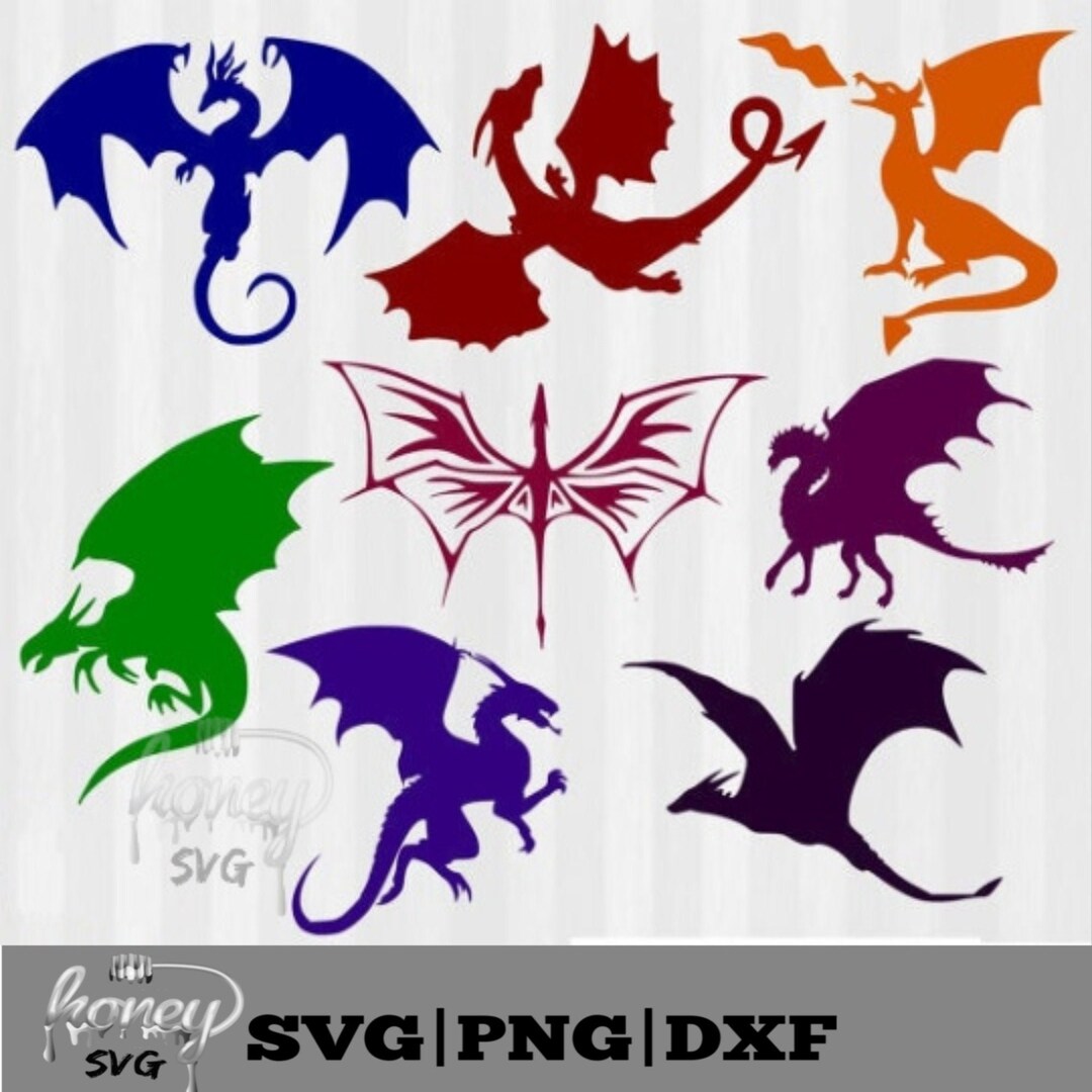 Dragon SVG & Clipart, Dragon SVG Bundle, Dragon Svg, Dragon Clip Art ...