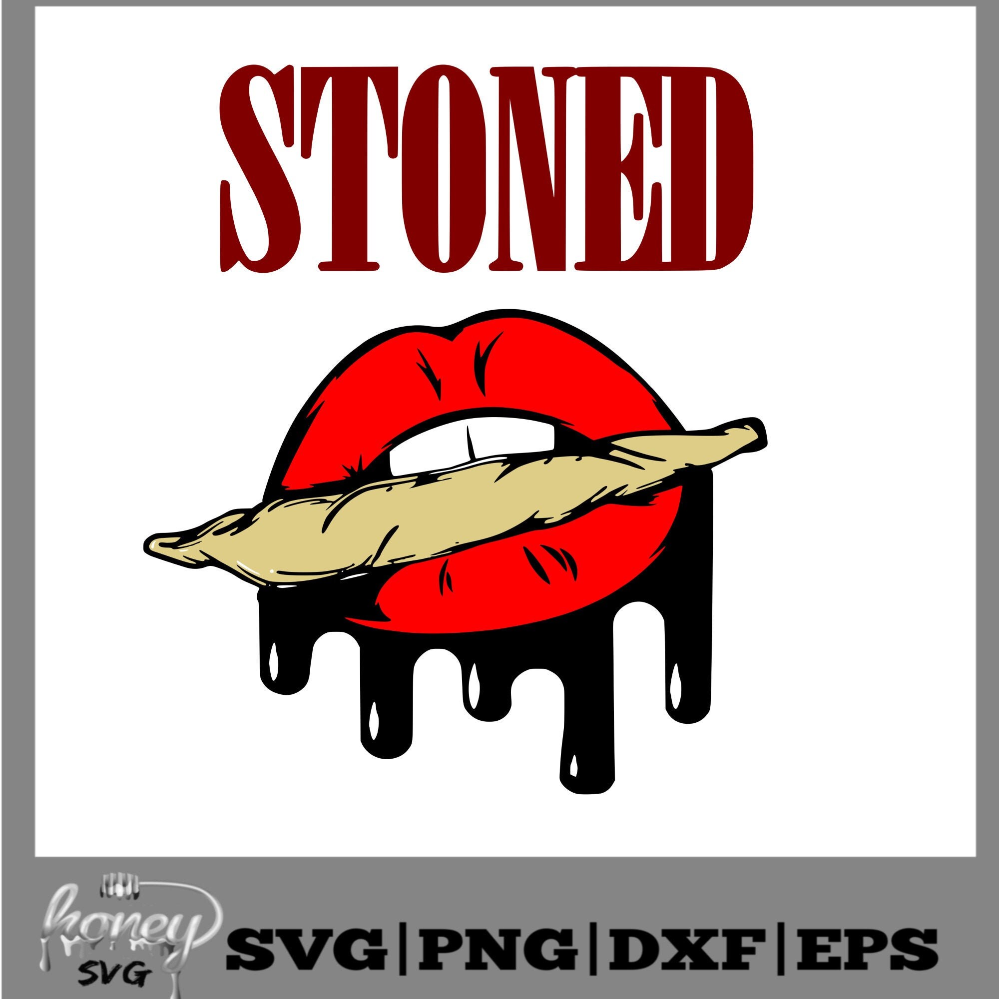 Stoned Lips Svg-blunt File Blunt Weed Tray Png File | Etsy