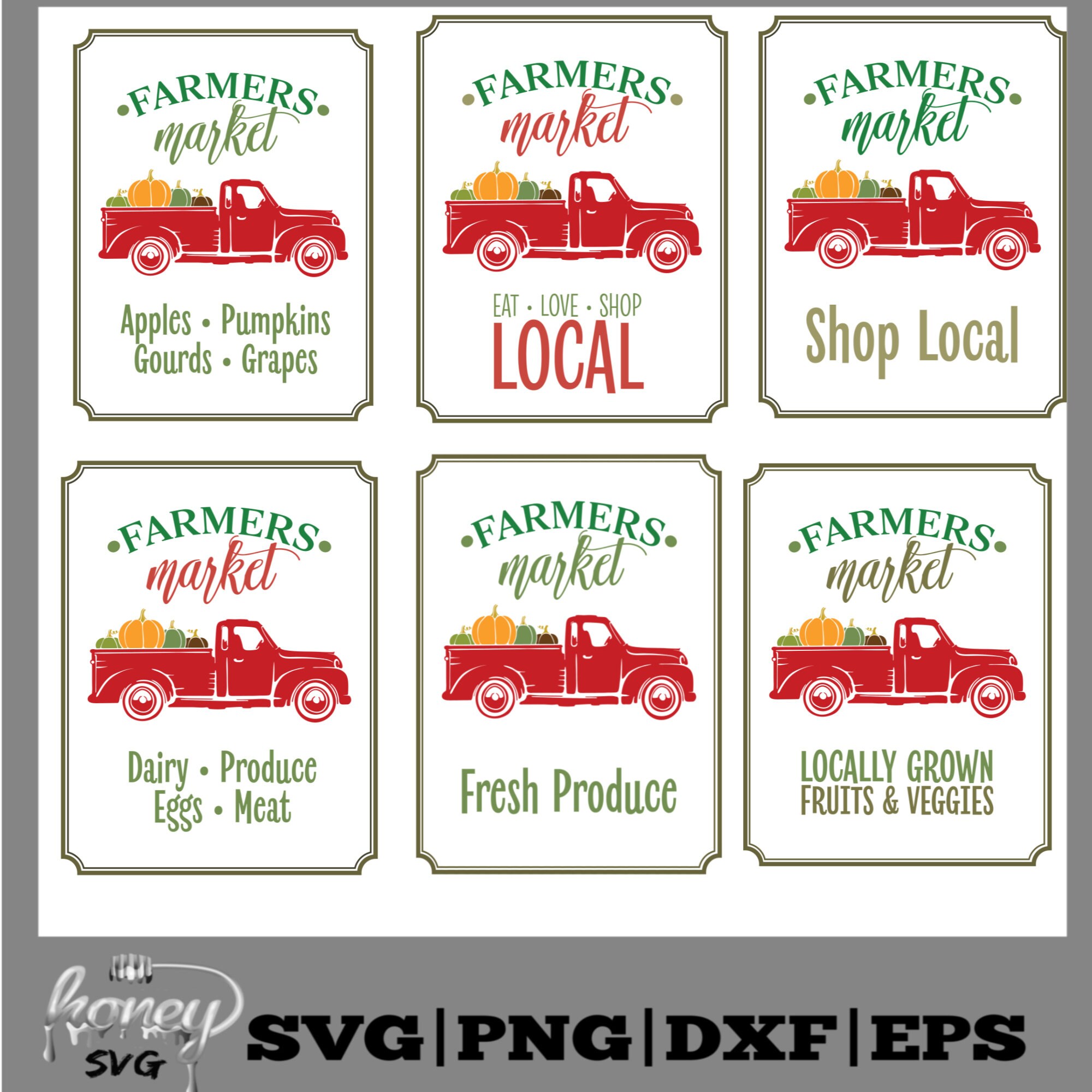 Farmers Market Svg Fall Svg Truck Svg Store Svgeps Svg - Etsy