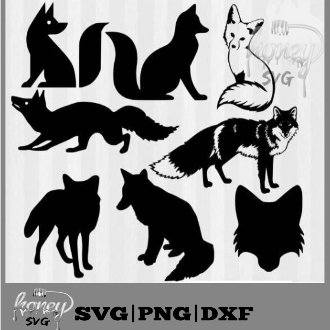 Fox SVG Fox Clipart Fox Svg Cutting File Fox Silhouette - Etsy