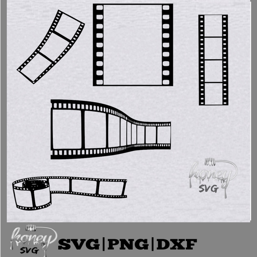 Film Strip Svg, Filmstrip Svg, Film Strip Clipart, Digital Download ...
