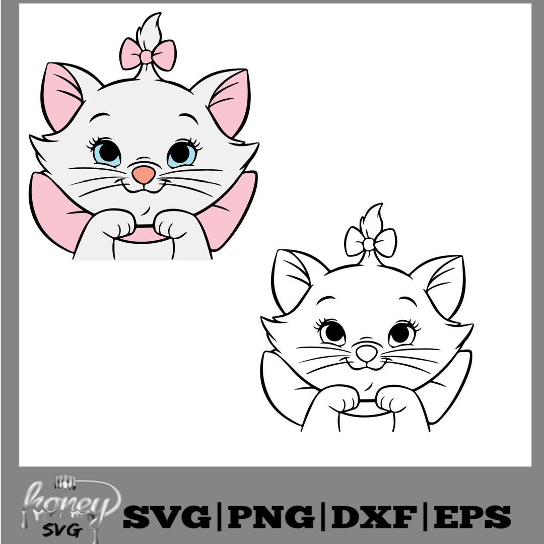 Marie the Cat Svg, Aristocats Svg, Cat Svg, Marie Svg - Etsy