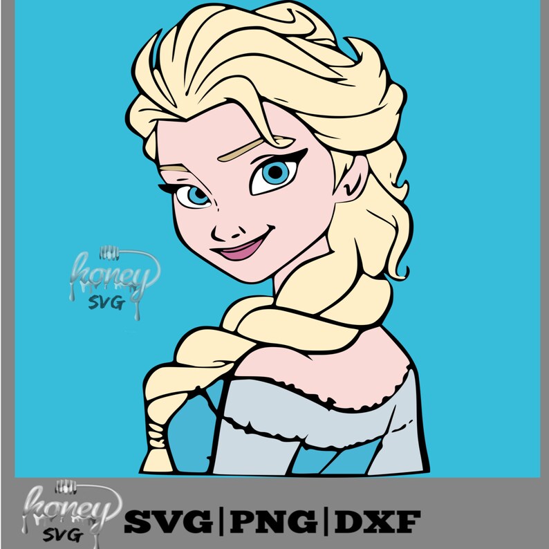 Frozen Elsa SVG Frozen Elsa Clipart Frozen Svg Files Dxf | Etsy