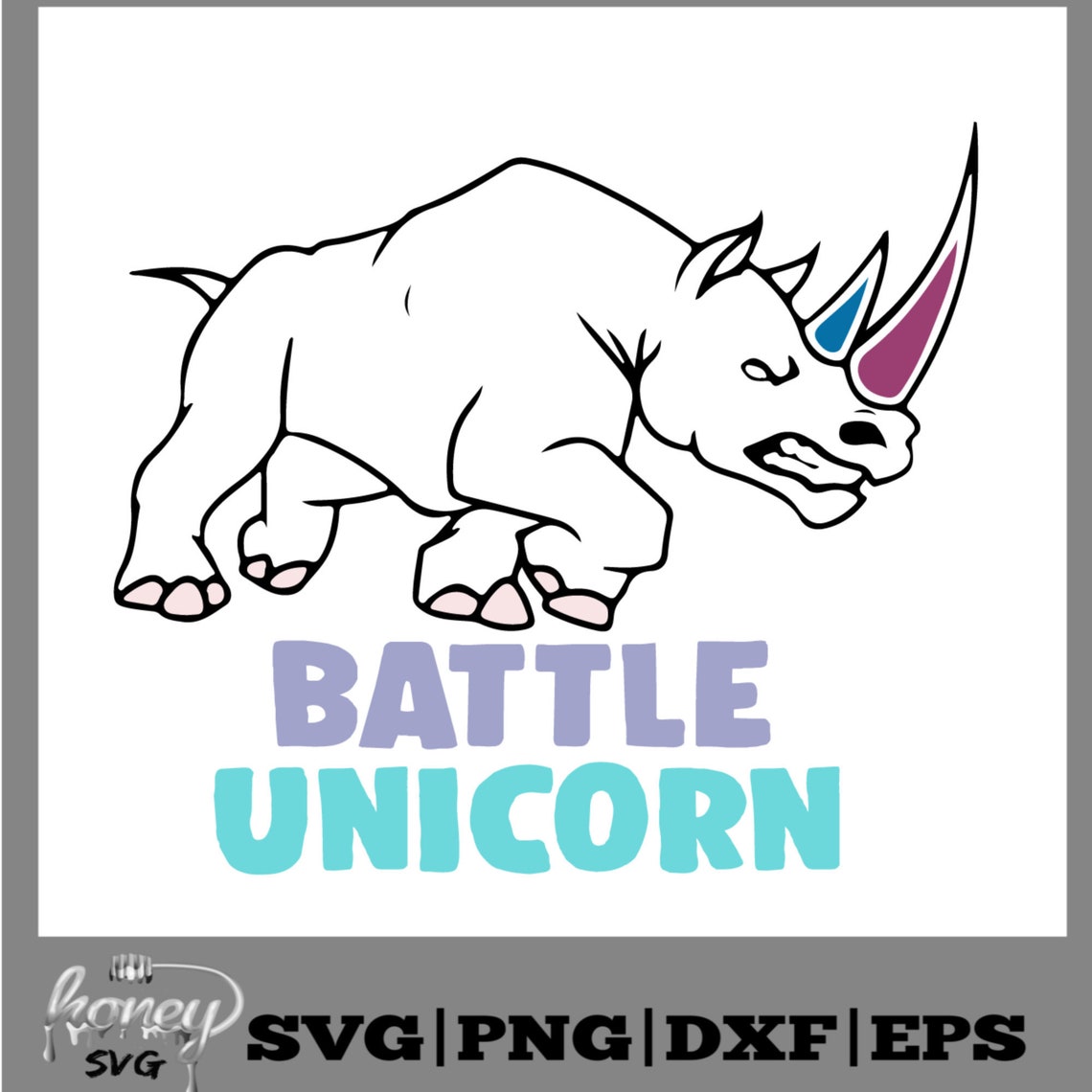 Battle Unicorn Svg Unicorn Svg Rhino Svg Tshirt Design - Etsy