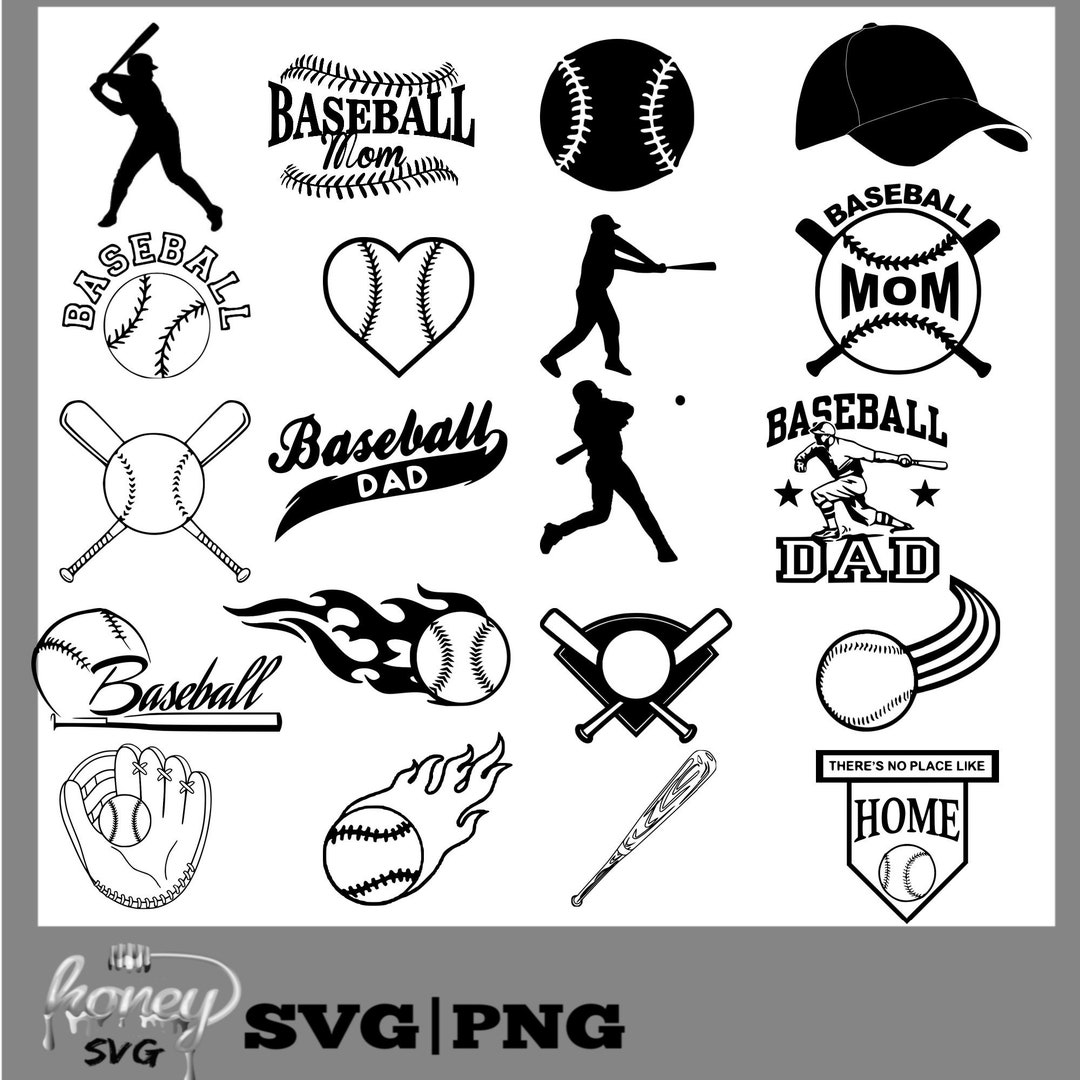 Baseball Bundle, Svg, Png, Home Run, Baseball Dad, Baseball Mom - Etsy