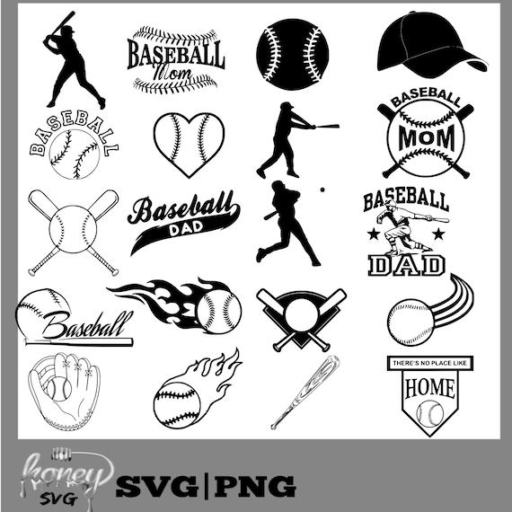 Baseball Bundle Svg Png Home Run Baseball Dad Baseball - Etsy