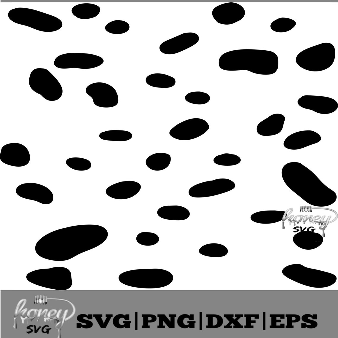 Dalmatian Print SVG Dalmatian Print Cut File Pngeps Svg - Etsy