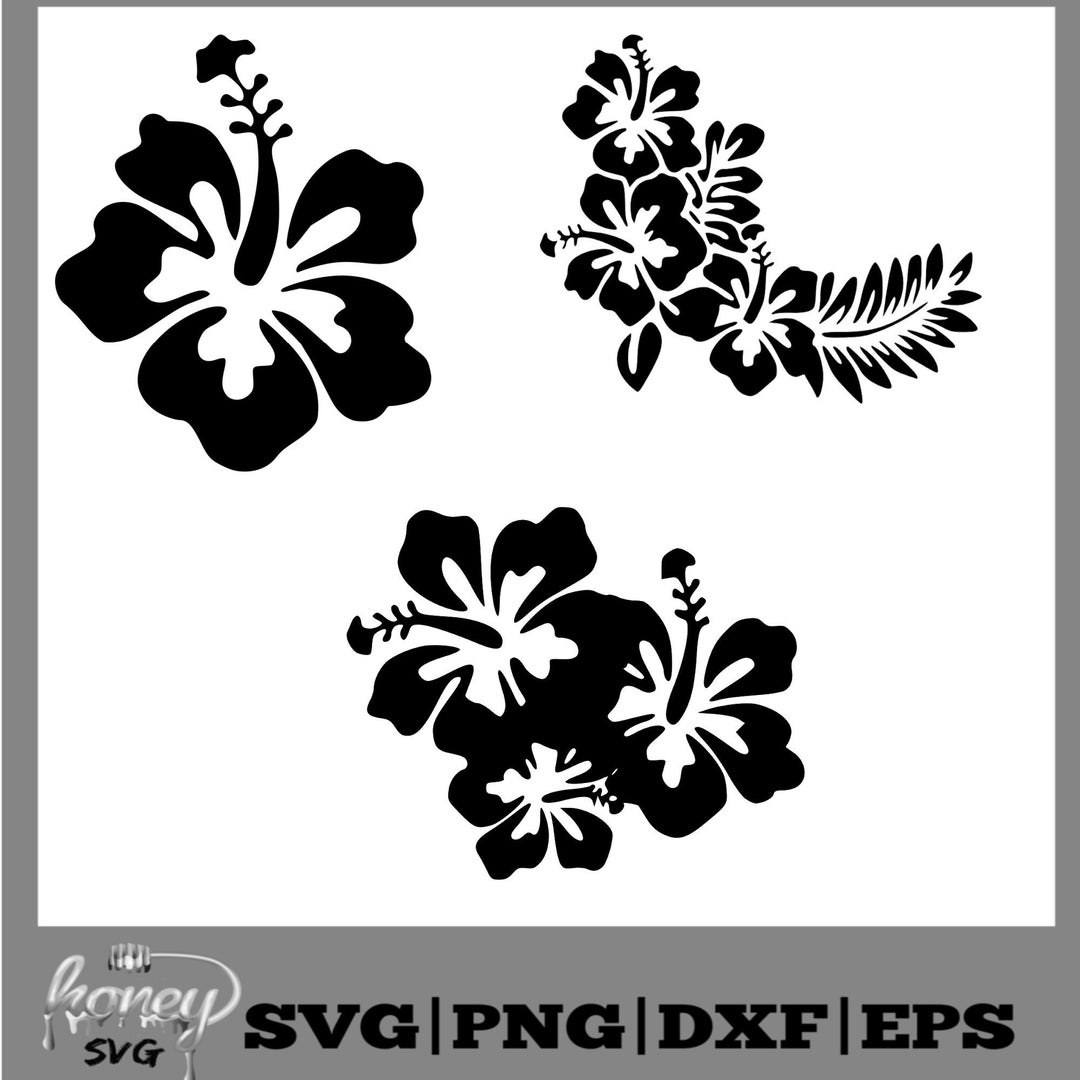 Tropical Flower Svg, Lotus Svg, Hawaiian Flower, Hibiscus Svg - Etsy
