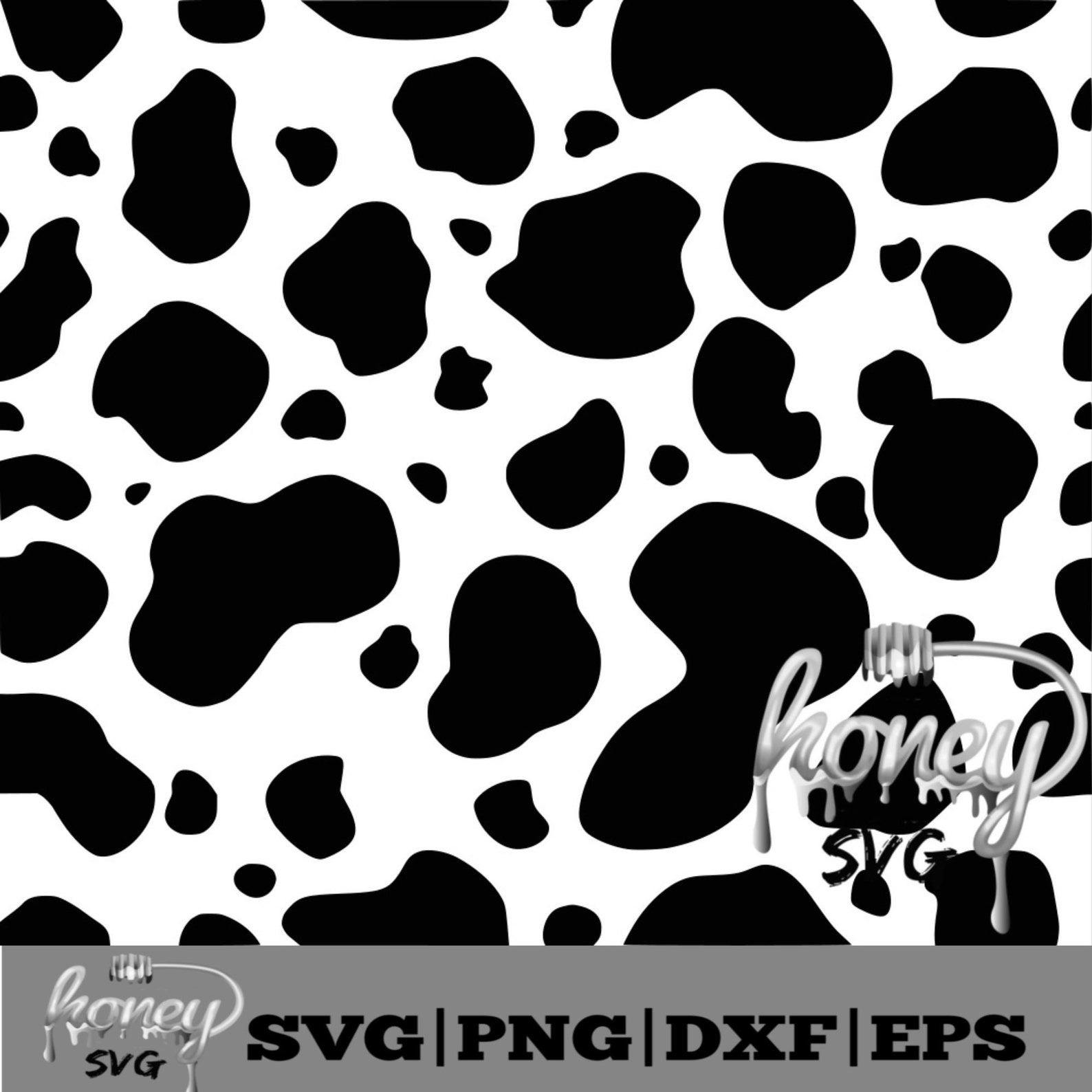 Cow Print SVG, Cow Print Cut File, Png,eps, Svg, Animal Print SVG, Cow ...