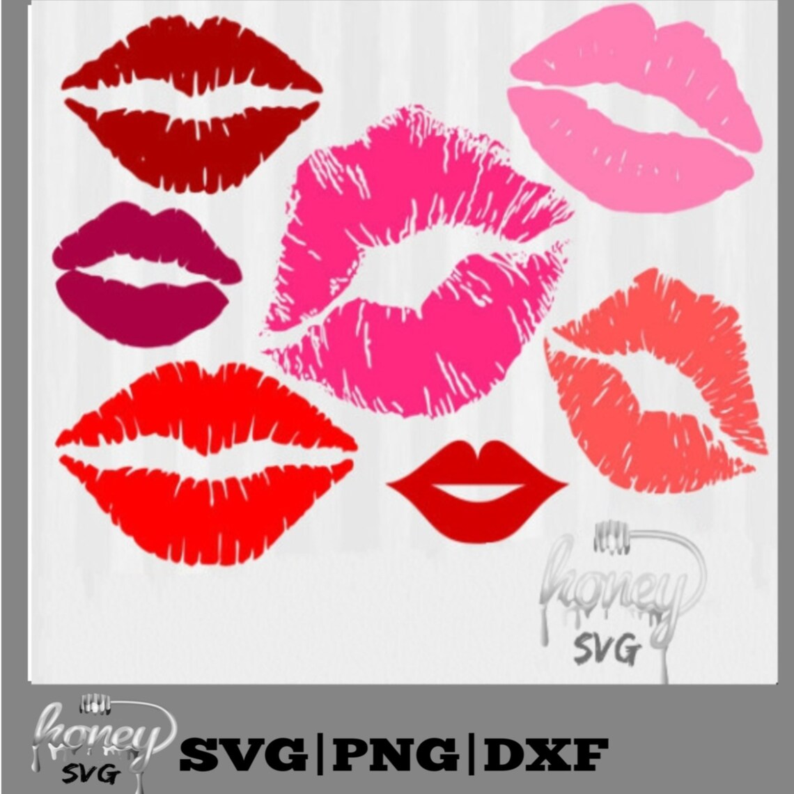 Kissing Lips SVG and Clipart Kiss Lips Clip Art Lips Svg | Etsy