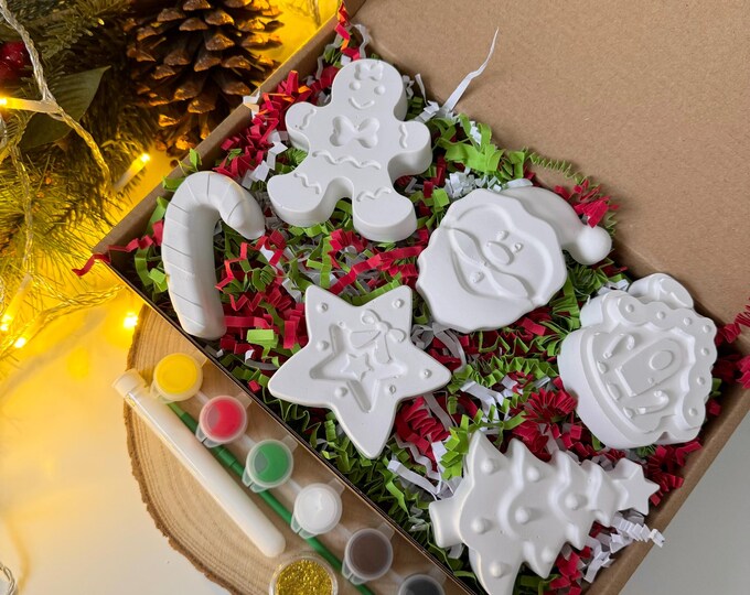 Paint Your Own Christmas Craft Kit - Handmade - Etsy