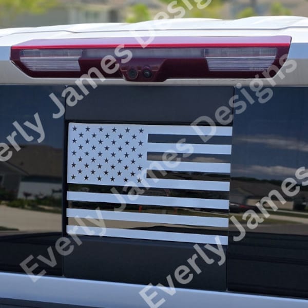 Rear Window Flag Decal Silverado - Etsy