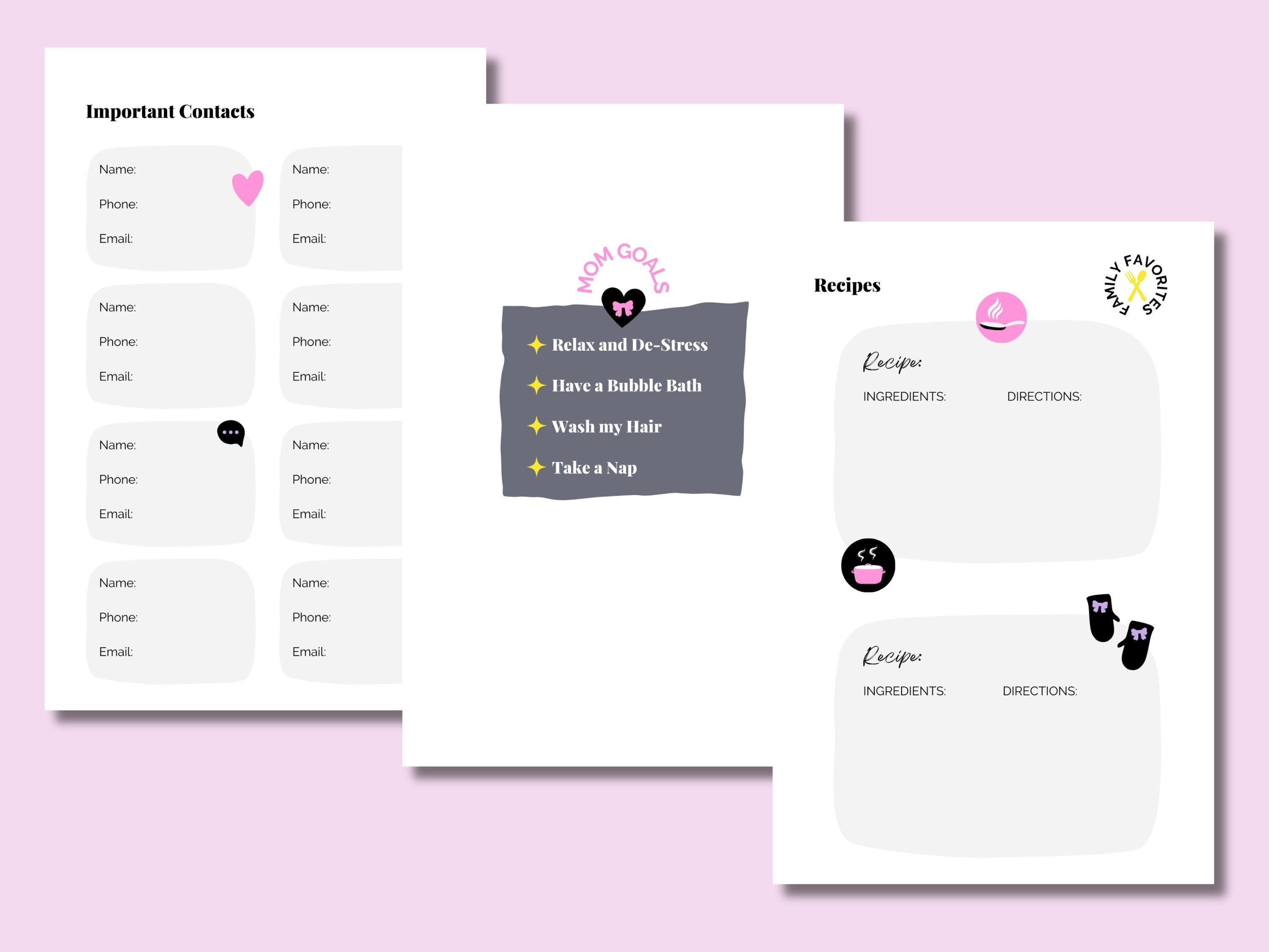 MOM Digital Planner, 2024 Mom Life Digital Planner, Busy Mom, Goodnotes ...