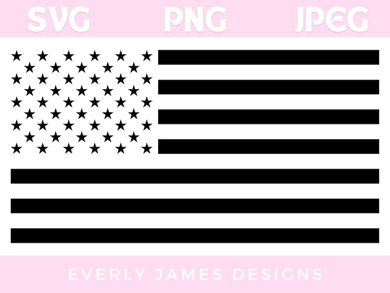 American Flag SVG: Patriotic Cut File (PNG, JPG) - Etsy