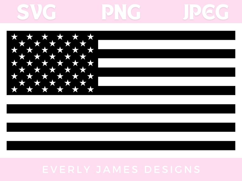 American Flag SVG: Patriotic Cut File (PNG, JPG) - Etsy