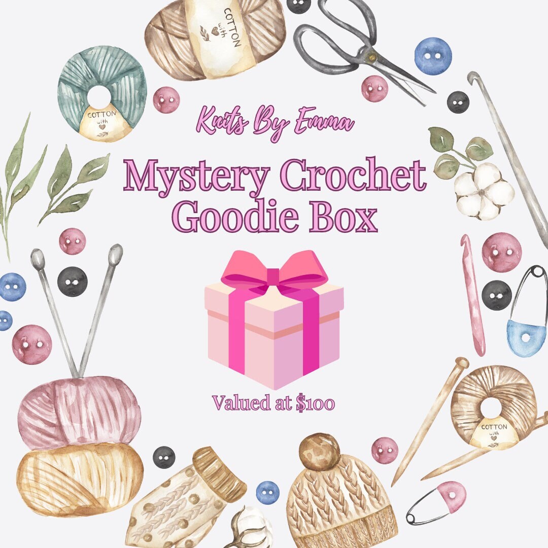 Crochet Mystery Box | Surprise Box Crochet Decor Piece, Handmade ...