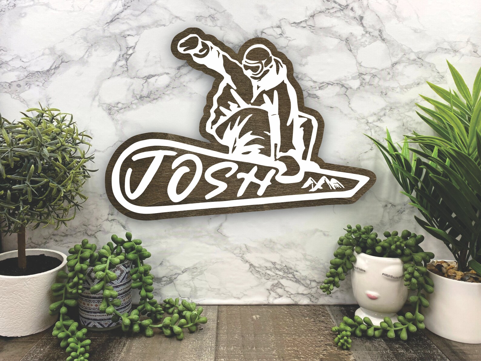 Personalized Name Snowboard Sign Snowboarding Name Sign - Etsy