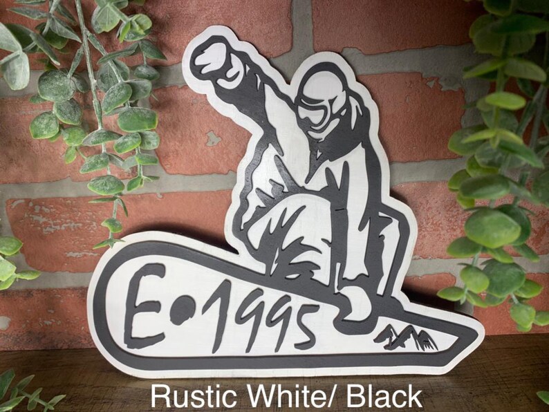 Personalized Name Snowboard Sign Snowboarding Name Sign - Etsy