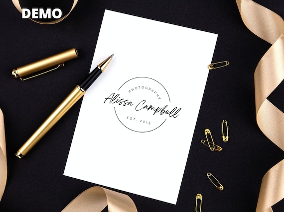 Custom Digital Company Stamp Personalized Logo Round Stamp | Etsy