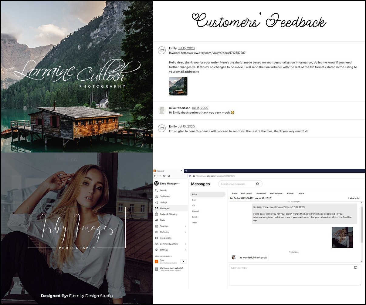 Signature Logo Custom Watermark Logo Custom Photography | Etsy