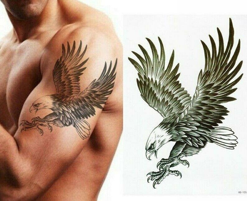Soaring Eagle Chest Tattoo