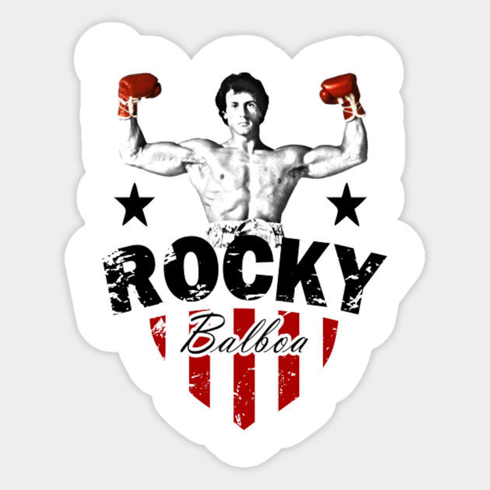 Rocky Balboa USA Movie Sticker Glossy 3x4 Creed | Etsy