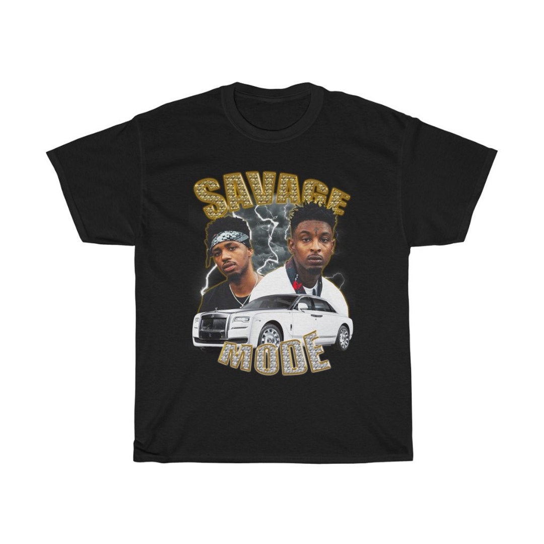 21 Savage Shirt Savage Mode 2 Tee Metro Boomin Throwback Tee 90's Tee ...