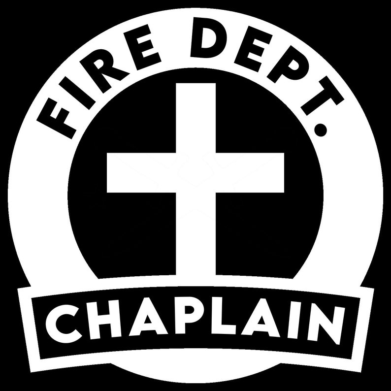 Fire Department Chaplain Decal With Latin Cross - Etsy