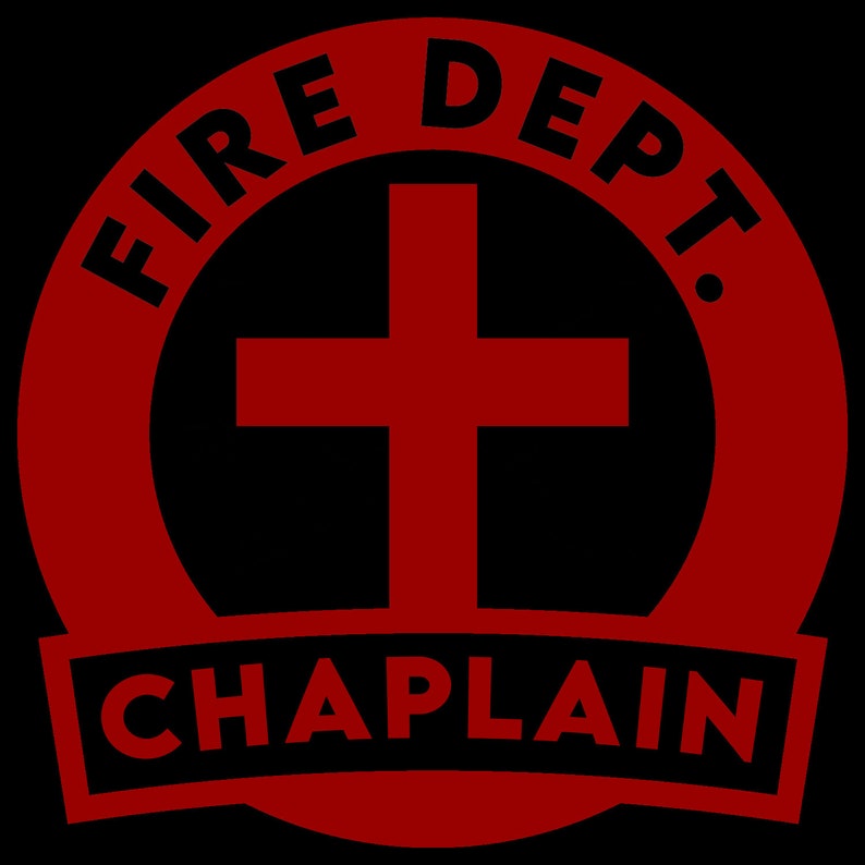 Fire Department Chaplain Decal With Latin Cross - Etsy