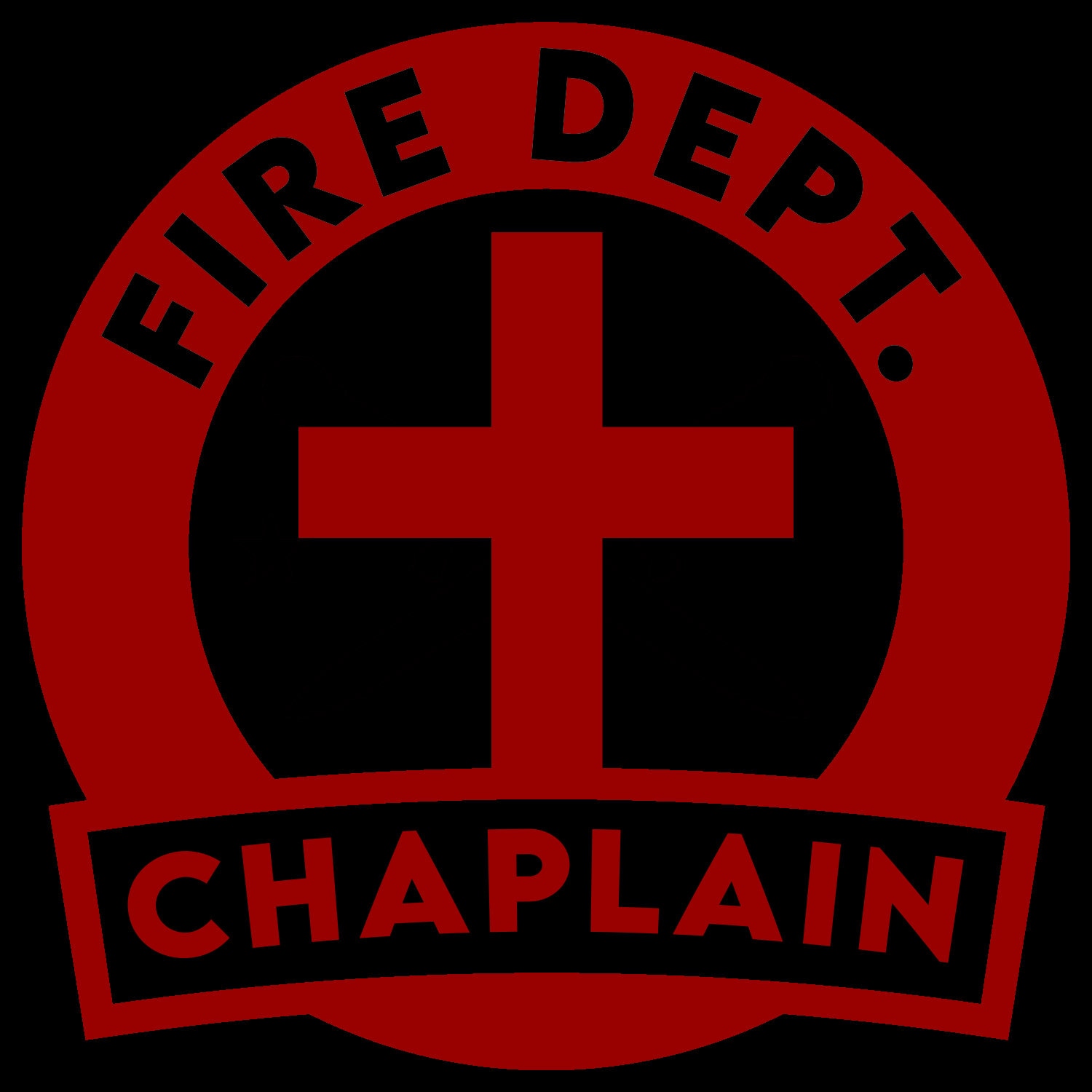 Fire Department Chaplain Decal With Latin Cross - Etsy