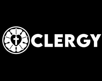 Decal: Clergy Vinyl Decal Sticker for Pastor, Deacon, Elder, Chaplain ...