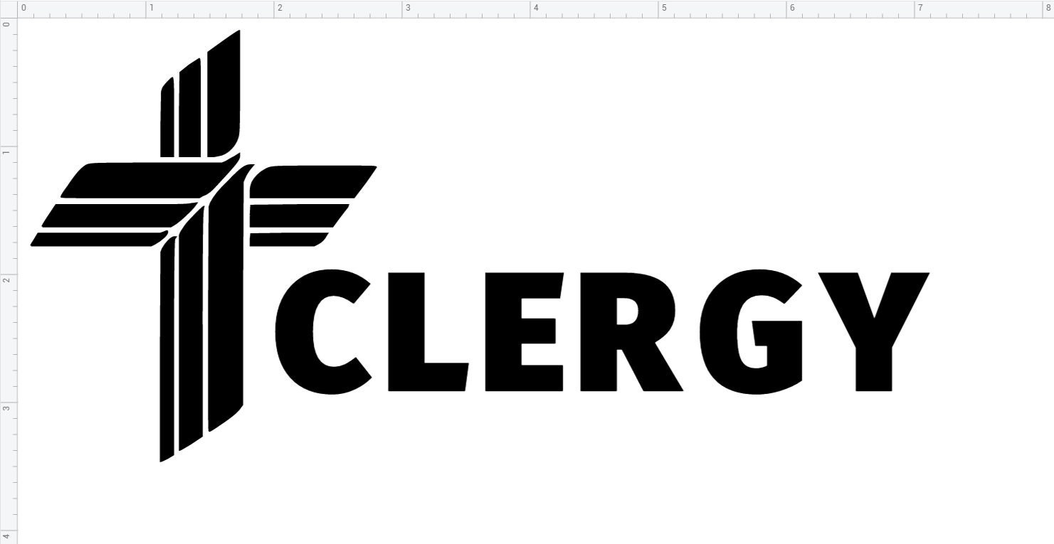 Decal: LCMS Lutheran Clergy Vinyl Decal for Car Pastor, DCE, Chaplain ...