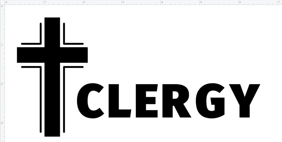 Decal: Clergy Vinyl Decal Sticker for Pastor, Deacon, Elder, Chaplain ...